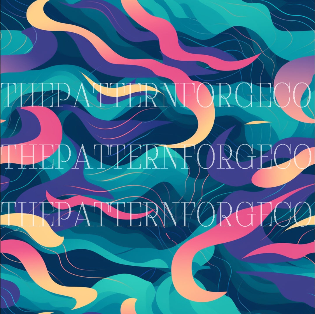 Aesthetic 90s Vapour Wave Digital Pattern 3 Seamless Pattern Instant ...