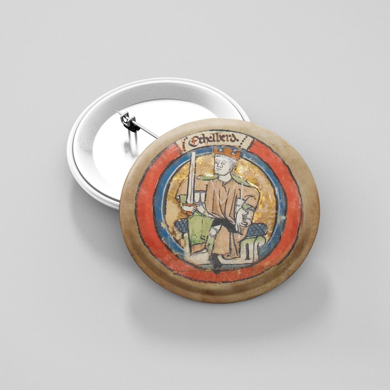 King Æthelbert Pin | Medieval Anglo Saxon Monarch Badge | Dark Ages ...