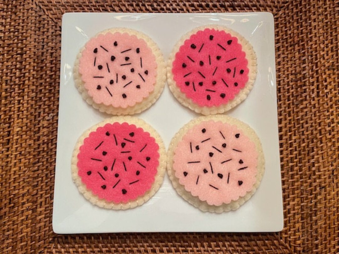 Pink Sprinkle Cookies - Etsy