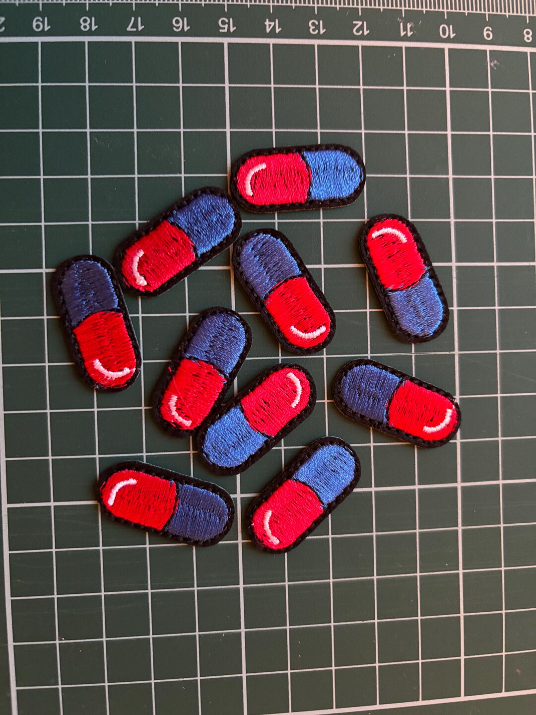 Pill Patch Capsule Meds Iron On - Etsy