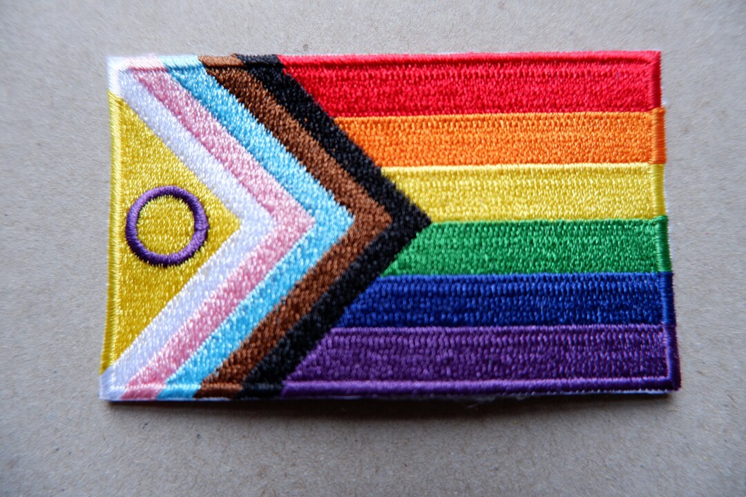 Pride Patch Flag Iron on Asexual Bi Trans Bisexual LQBTQ Non Binary Gay Rainbow Fabric Clothing ...