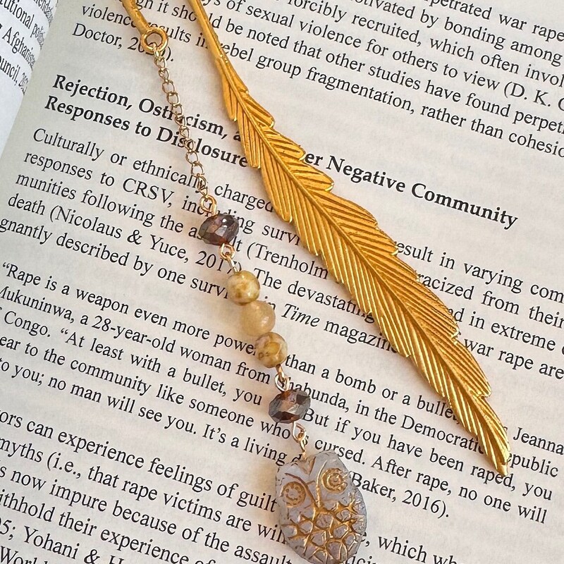 Feather Bookmarks - Etsy