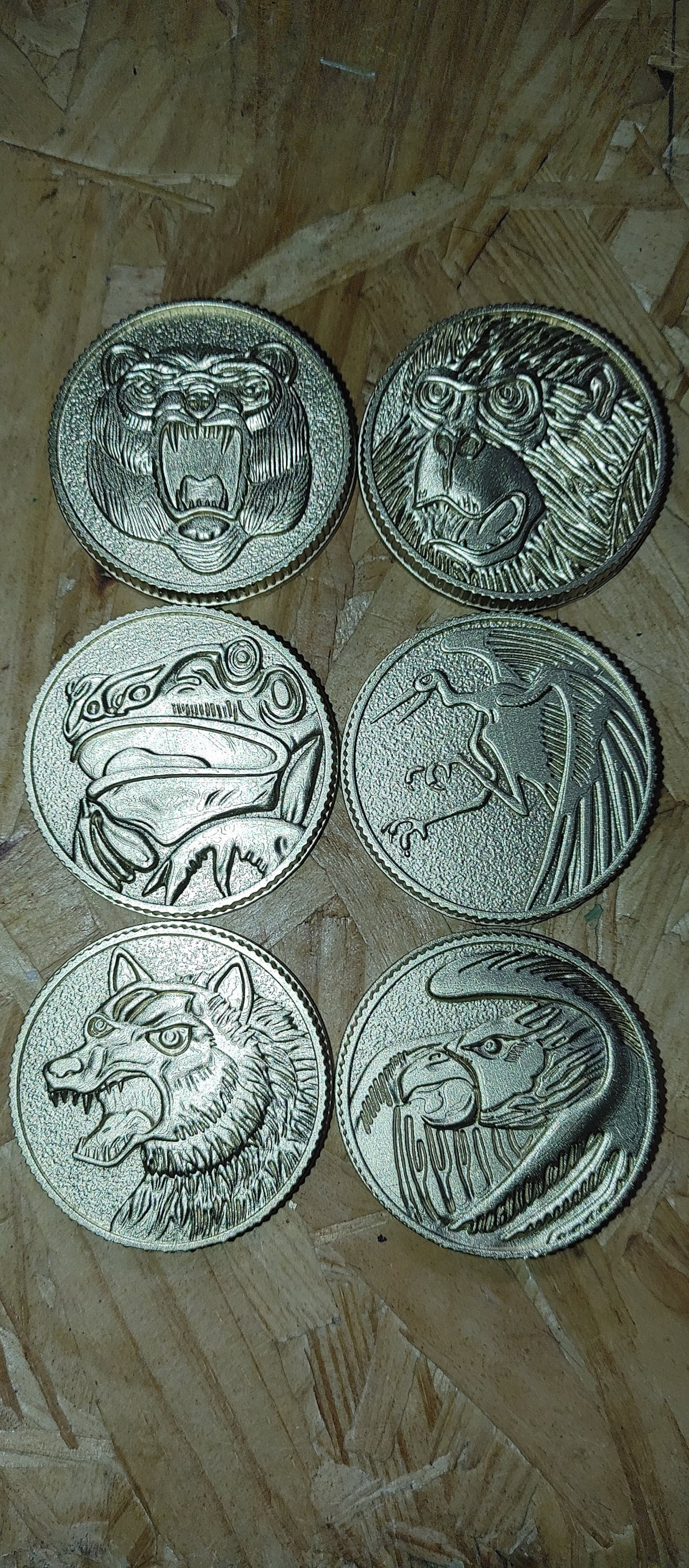 Power Ranger Coins: Ninjetti 90's MMPR Movie Coins- Resin 3d Printed ...