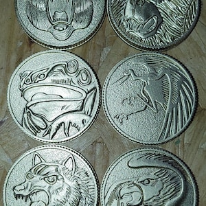 Power Ranger Coins: Ninjetti 90's MMPR Movie Coins- Resin 3d Printed ...
