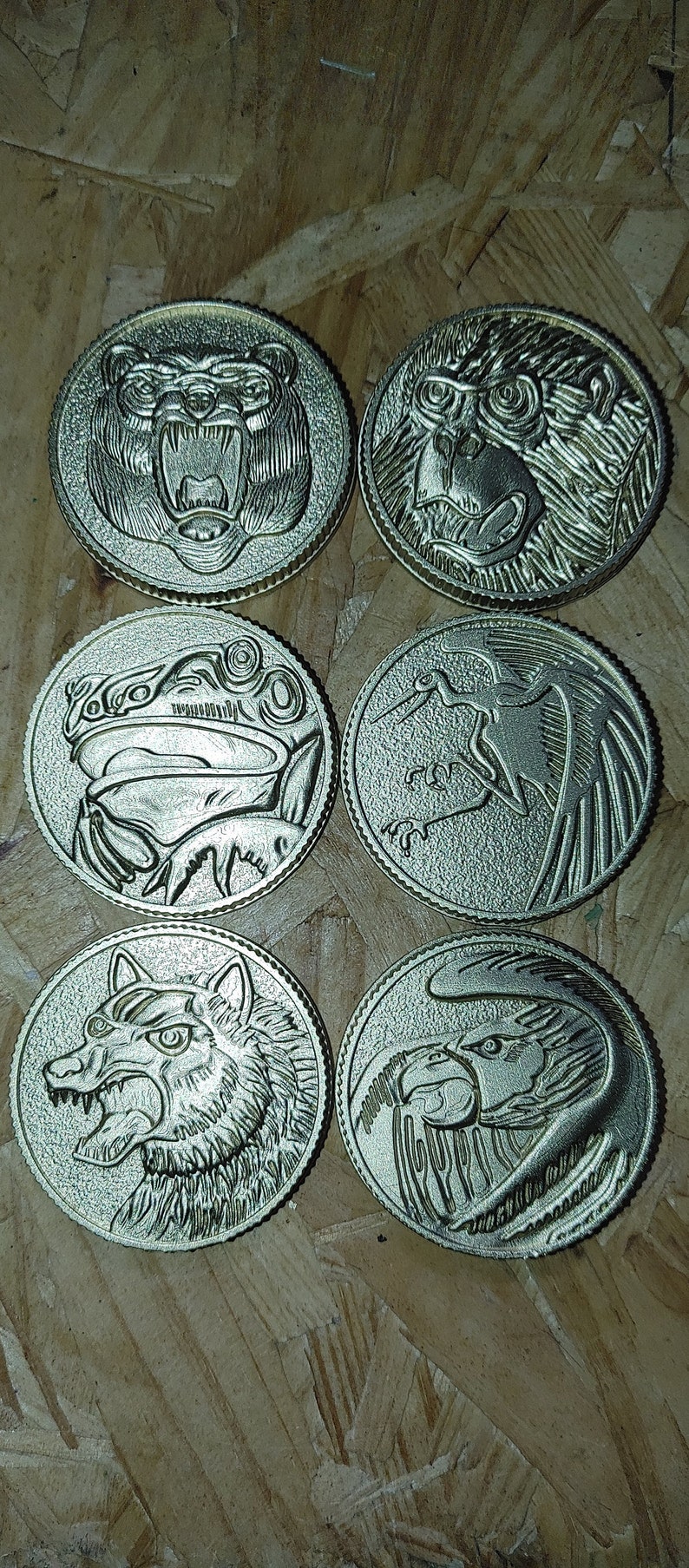 Power Ranger Coins: Ninjetti 90's MMPR Movie Coins- Resin 3d Printed ...