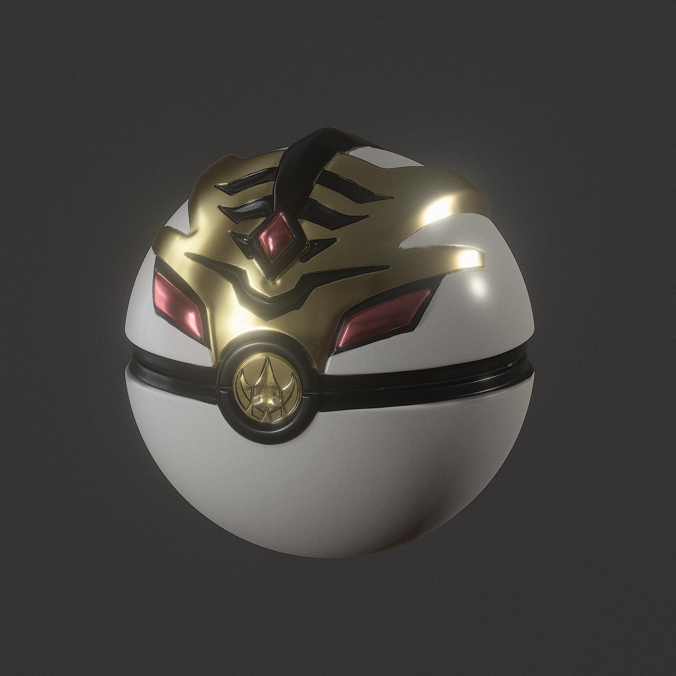 3D Printed Power Ranger Pokéball: Custom Collectible With Magnetic ...