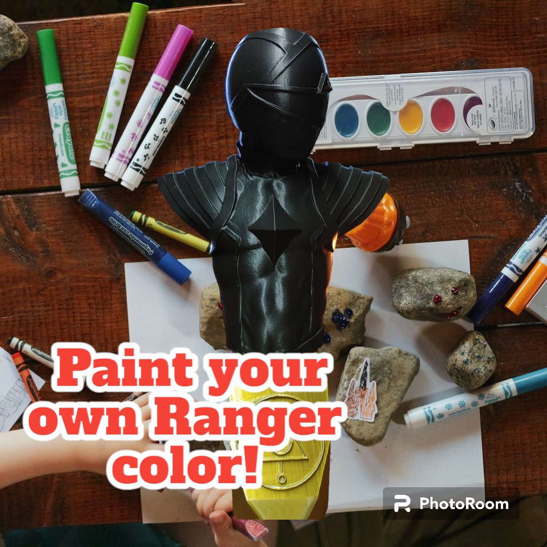 Power Rangers 3d Printed Bust-omega RANGERS - Etsy