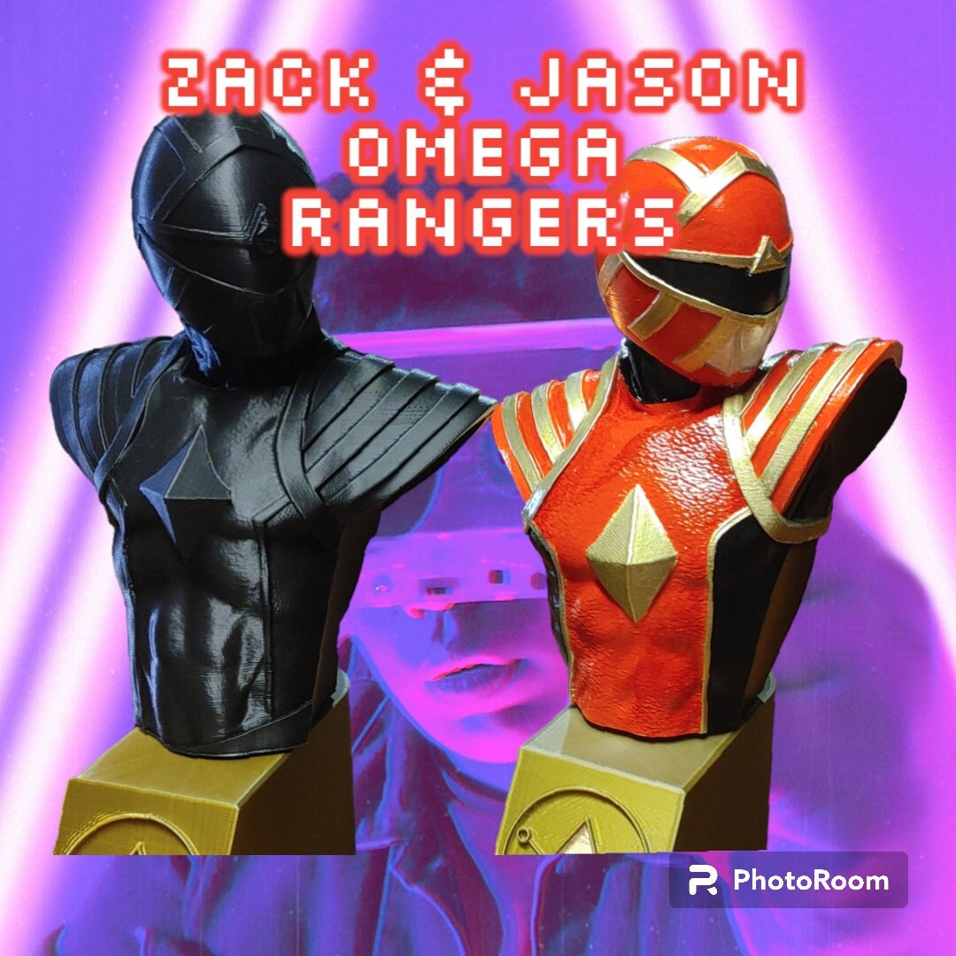 Power Rangers 3d Printed Bust-omega RANGERS - Etsy