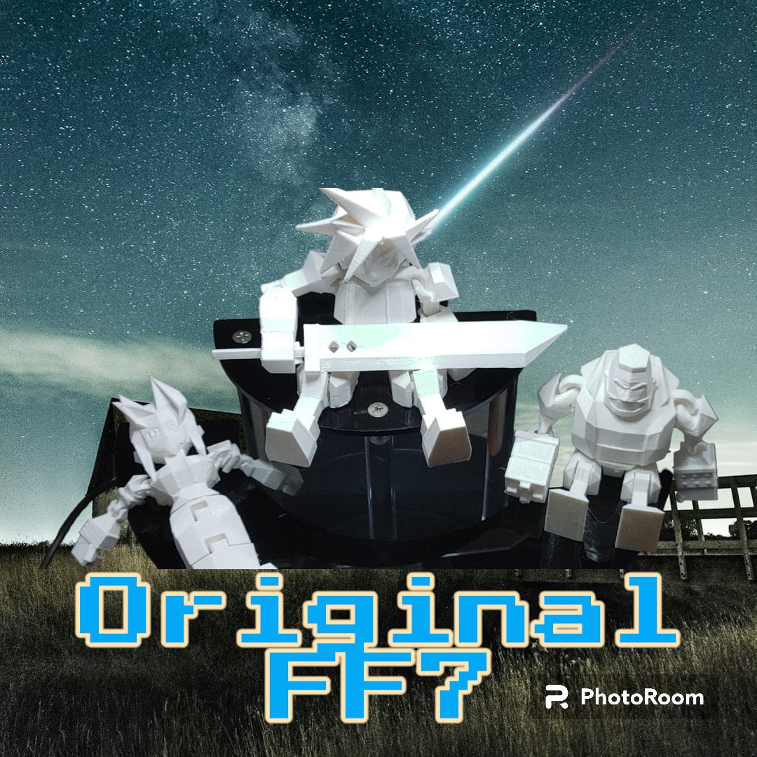 Final Fantasy 7-playstation 1 Flex 3d Printed Characters! - Etsy