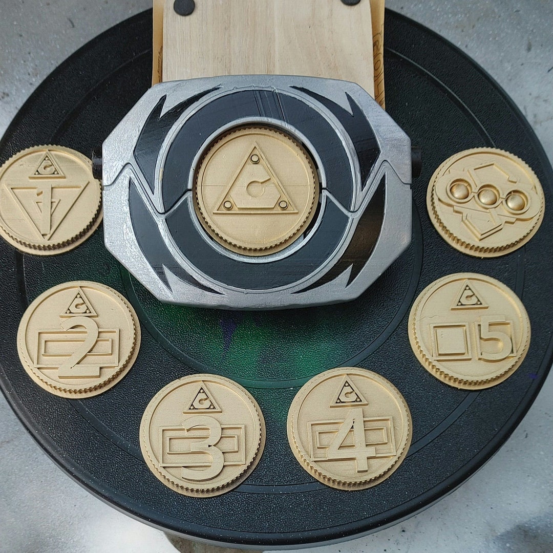 90's Turbo Power Rangers Inspired Custom Coins-3d Resin Printed ...
