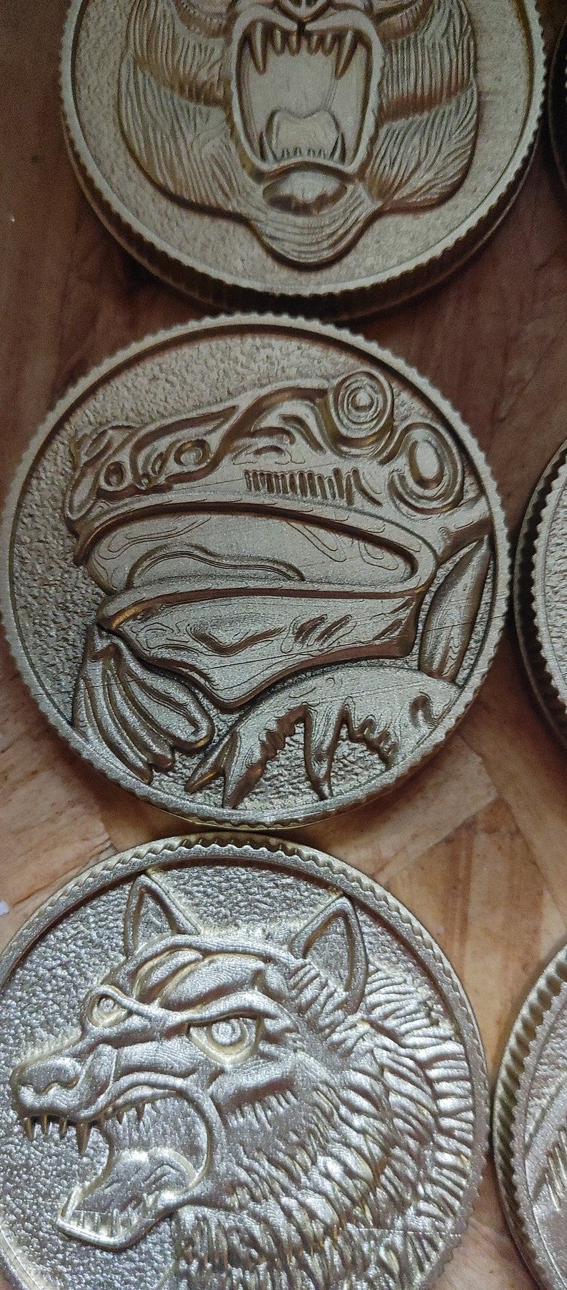 Power Ranger Coins: Ninjetti 90's MMPR Movie Coins- Resin 3d Printed ...