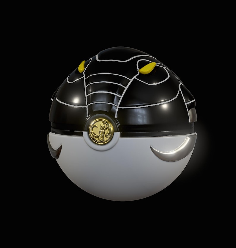 3D Printed Power Ranger Pokéball: Custom Collectible With Magnetic ...