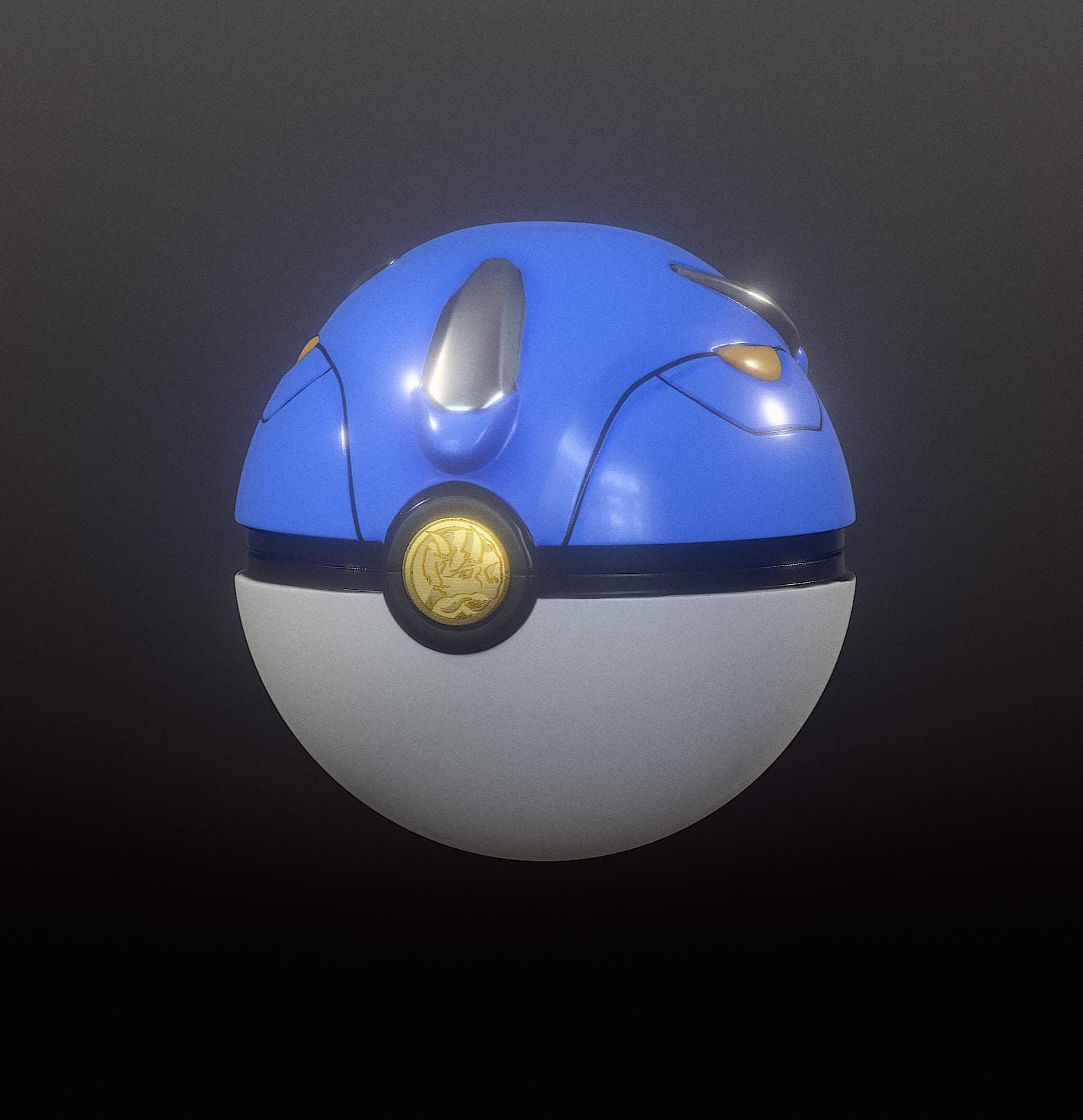 3D Printed Power Ranger Pokéball: Custom Collectible With Magnetic ...