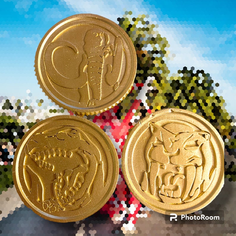 90's Original Power Ranger Coins White Ranger Now Available - Etsy