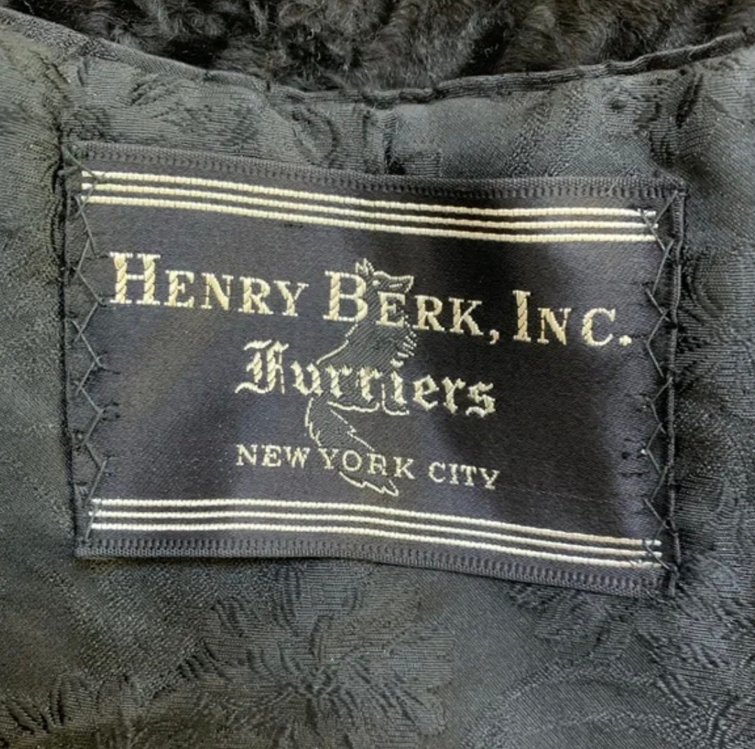 1940s Vintage Persian Lamb Swing Coat - Henry Berk Furriers - Etsy