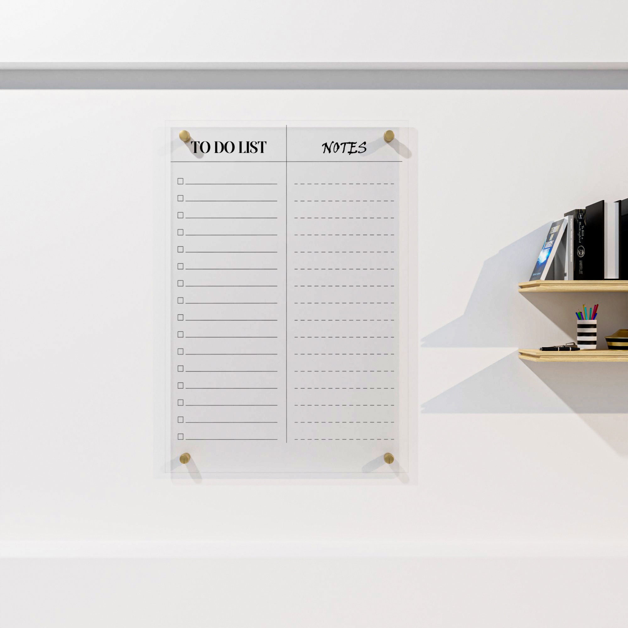 Acrylic to Do List for Wall Calendar Work Acrylic Clear Dry - Etsy