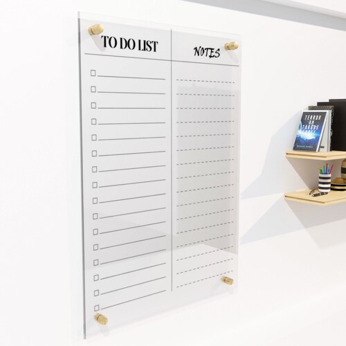 Acrylic to Do List for Wall Calendar Work Acrylic Clear Dry - Etsy
