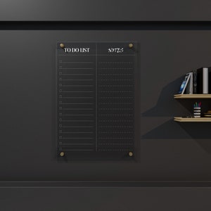 Acrylic to Do List for Wall, Calendar Work Acrylic, Clear Dry Erase ...