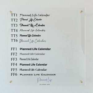 Personalized Acrylic Dry Erase Board, Family Command Center, Weekly ...