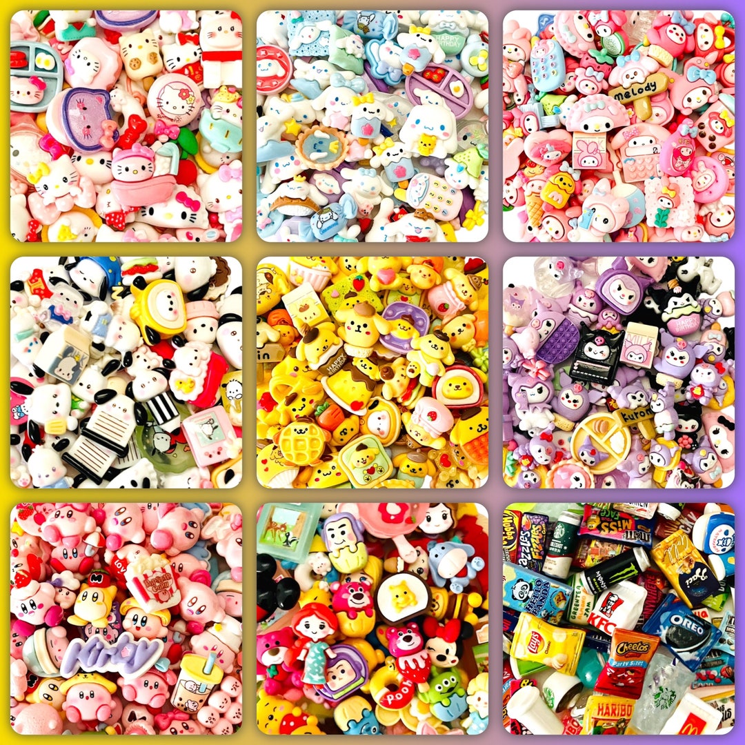 Kawaii Resin Charms for DIY Projects - Etsy