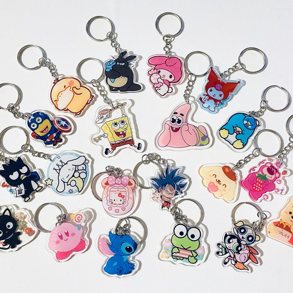 Cartoon Keychain - Etsy