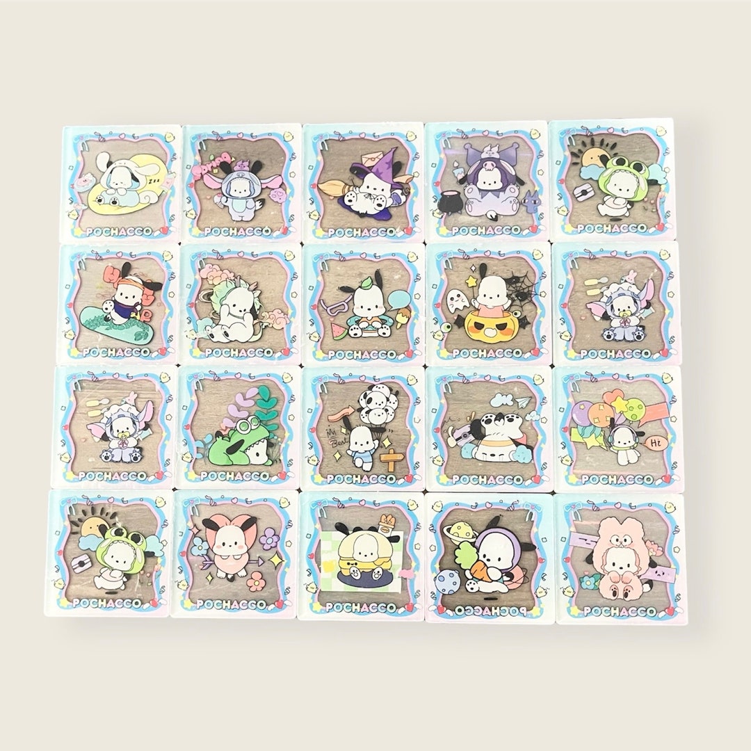 4cm Kawaii Square Cartoon Acrylic Charms 10 Pcs per Pack - Etsy