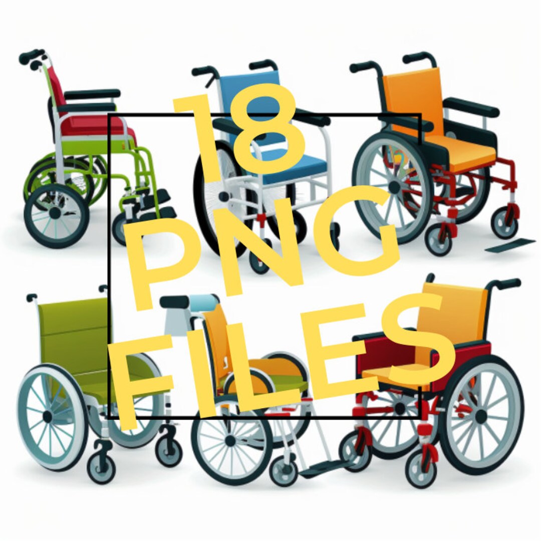 Wheelchair Graphic Clipart Digital Download Instant - Etsy