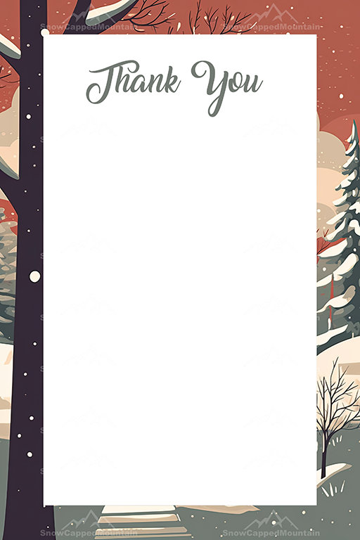 Christmas Thank You Card Digital Print - Etsy