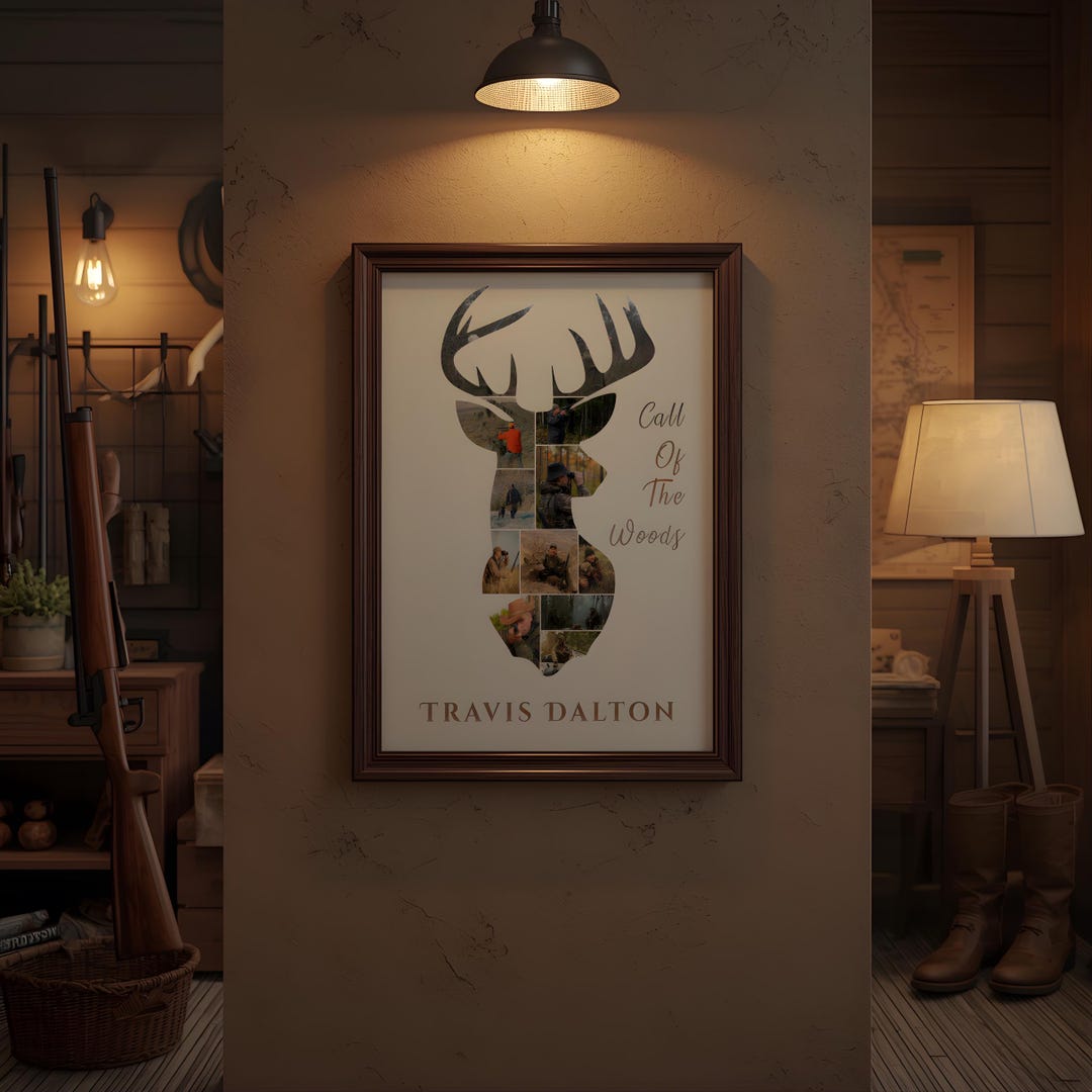 Deer Hunting Photo Collage Hunting Photo Album, Hunting Memory, Deer ...