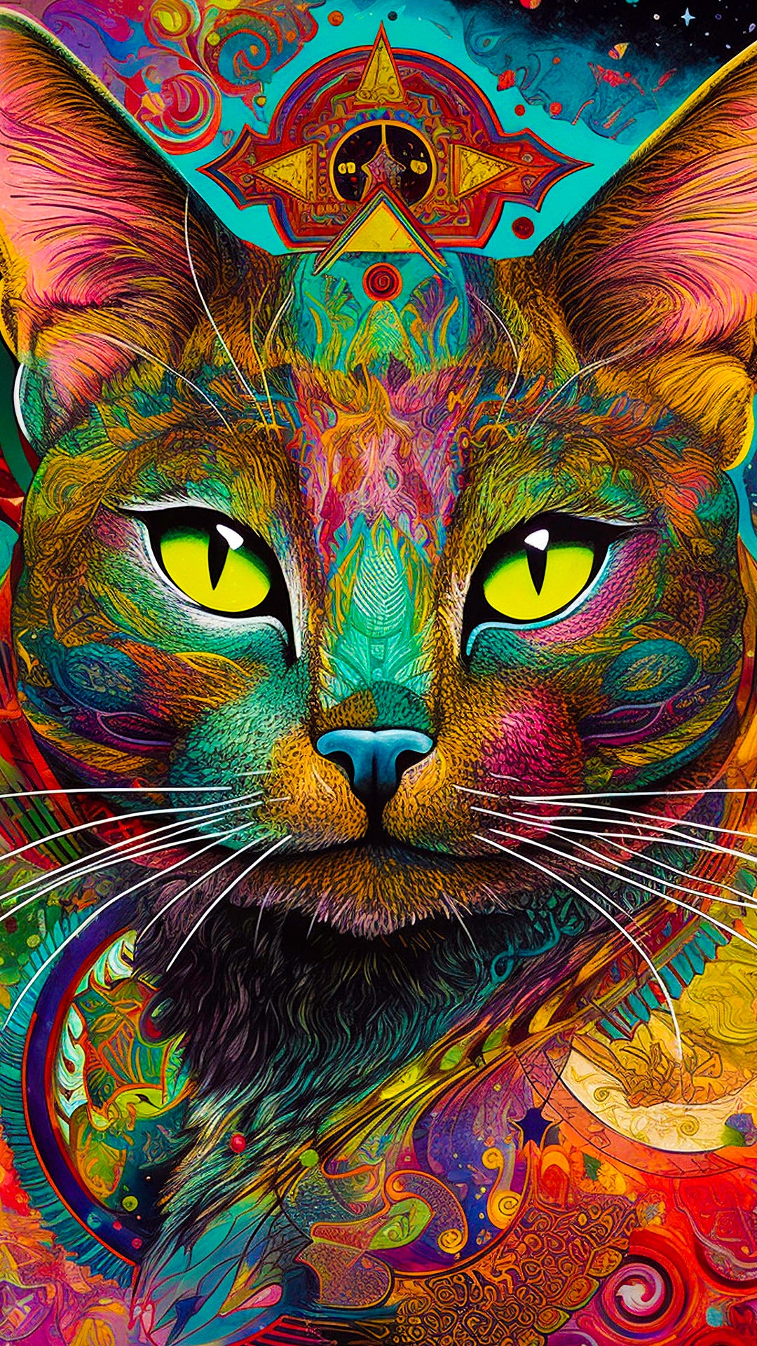 Trippy Cat Backgrounds