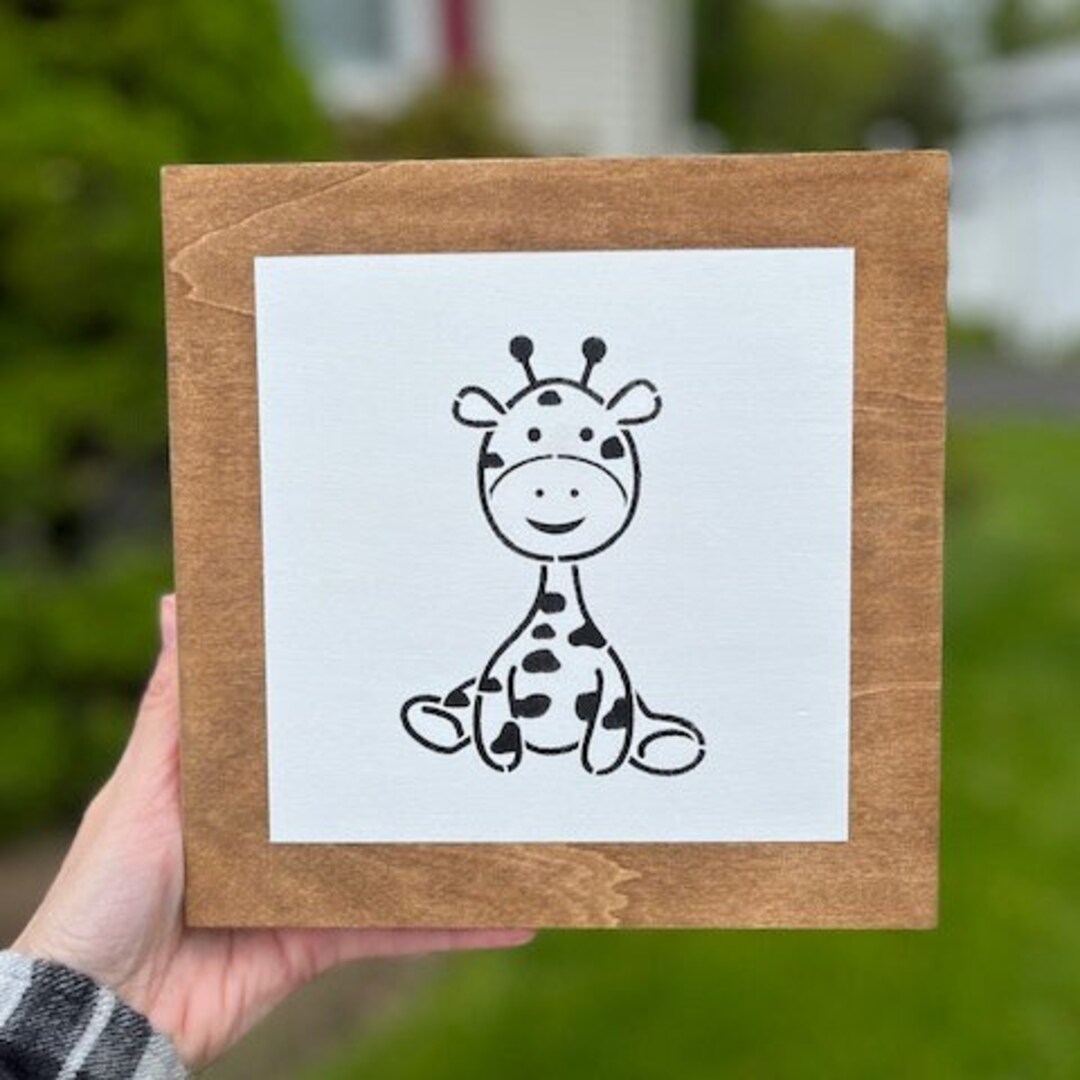 Giraffe Home Decor, Safari Animal Wall Art, Nursery Home Decor, Neutral ...