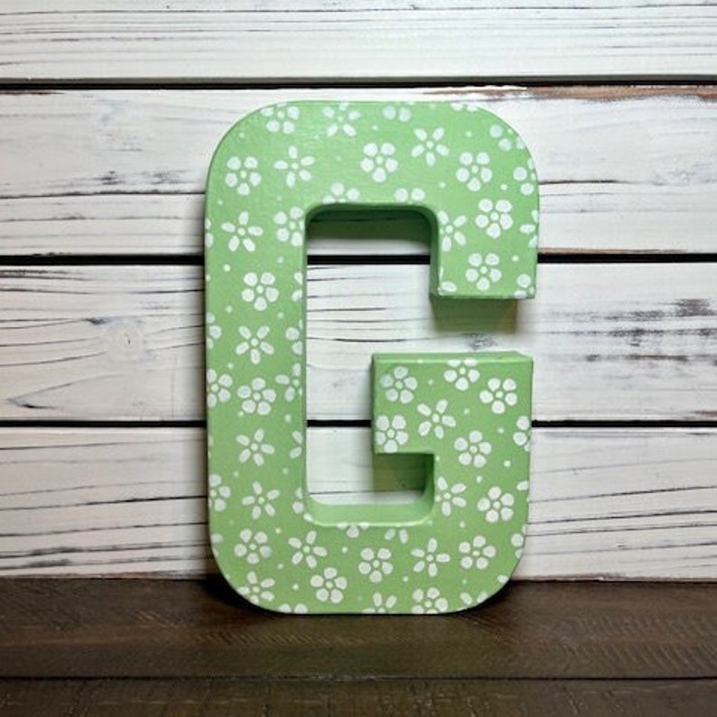Chunky 8 1/4" Initial Letter "g" Shelf Sitter, Chunky Cardboard Letter ...