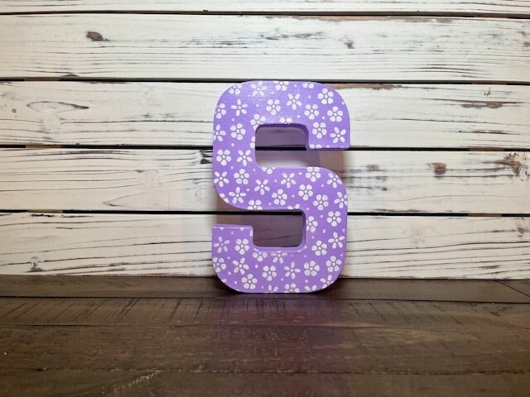 Chunky 8 1/4" Initial Letter "s" Shelf Sitter, Chunky Cardboard Letter ...