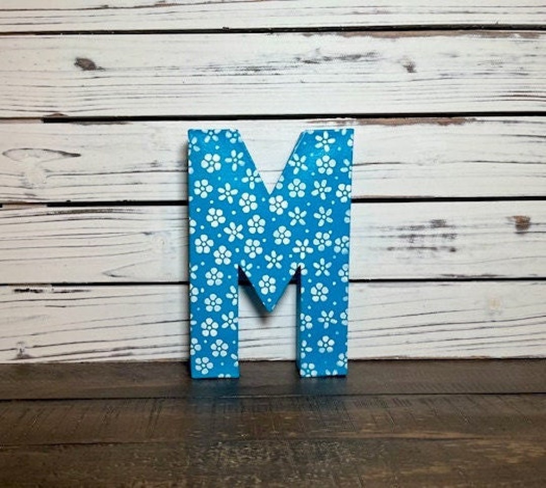 Chunky 8 1/4" Initial Letter "m" Shelf Sitter, Chunky Cardboard Letter ...