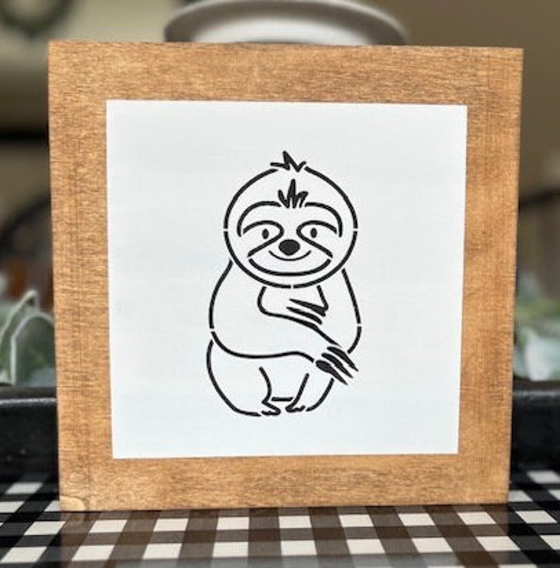 Sloth Home Decor, Safari Animal Wall Art, Nursery Home Decor, Neutral ...