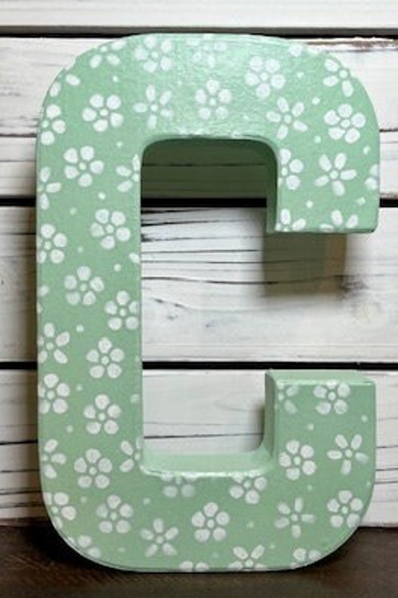 Chunky 8 1/4" Initial Letter "c" Shelf Sitter, Chunky Cardboard Letter ...