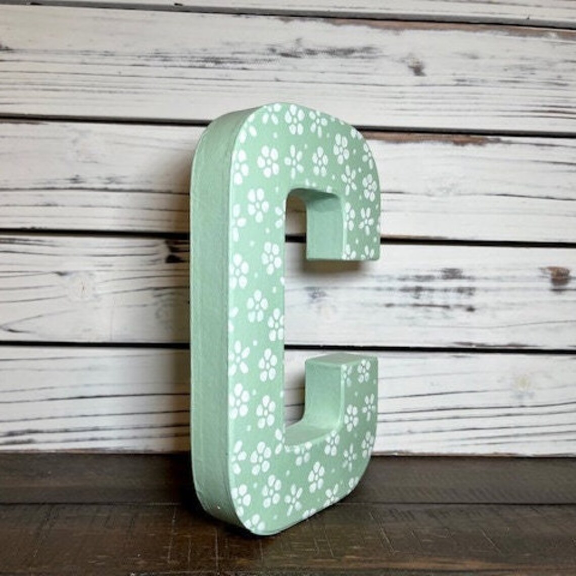Chunky 8 1/4" Initial Letter "c" Shelf Sitter, Chunky Cardboard Letter ...