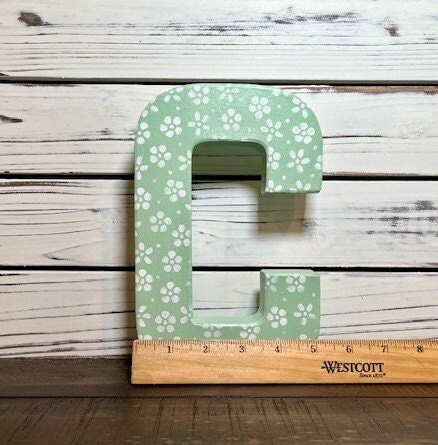 Chunky 8 1/4" Initial Letter "c" Shelf Sitter, Chunky Cardboard Letter ...