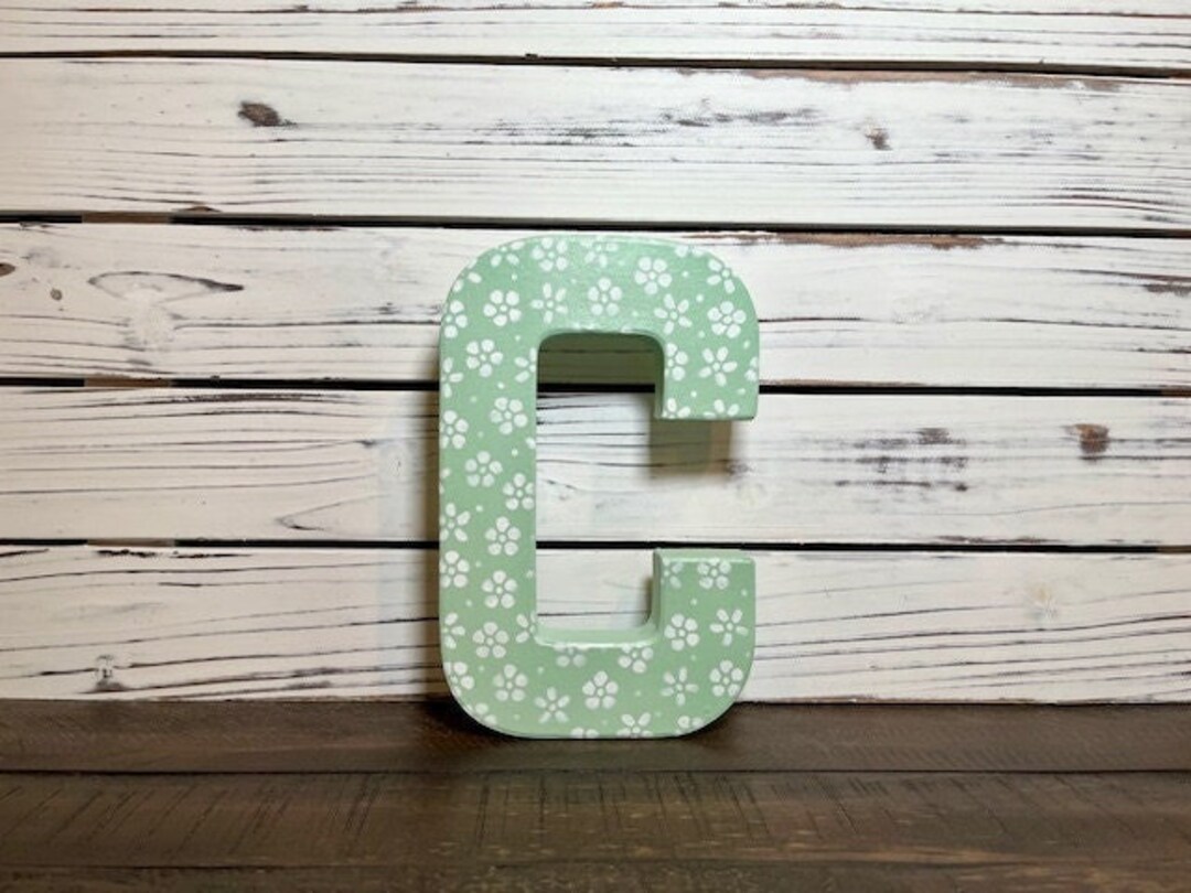 Chunky 8 1/4" Initial Letter "c" Shelf Sitter, Chunky Cardboard Letter ...