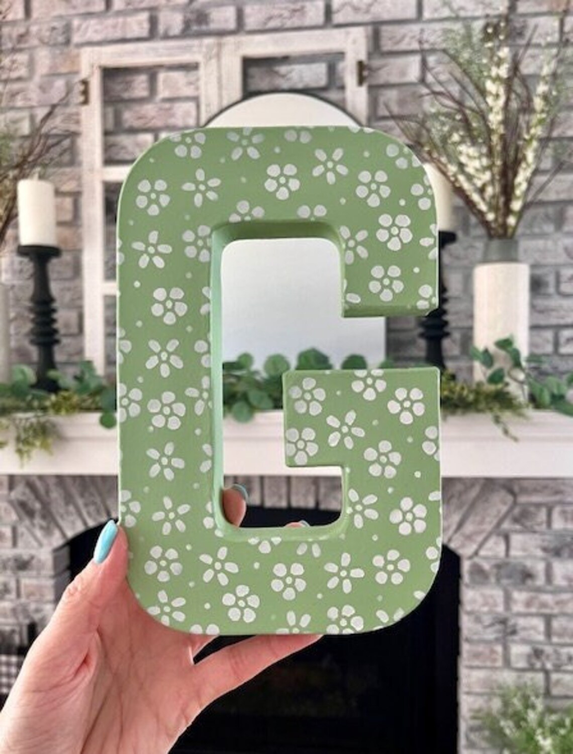 Chunky 8 1/4" Initial Letter "g" Shelf Sitter, Chunky Cardboard Letter ...