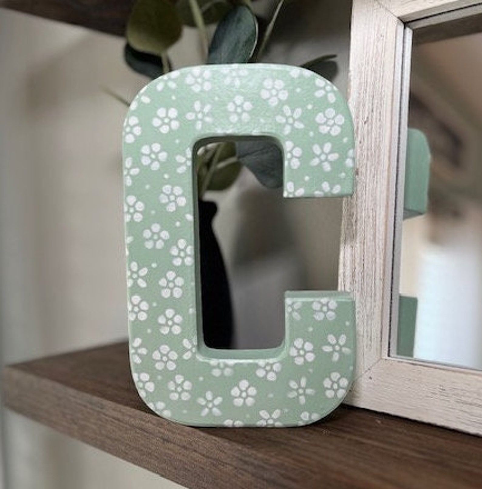 Chunky 8 1/4" Initial Letter "c" Shelf Sitter, Chunky Cardboard Letter ...