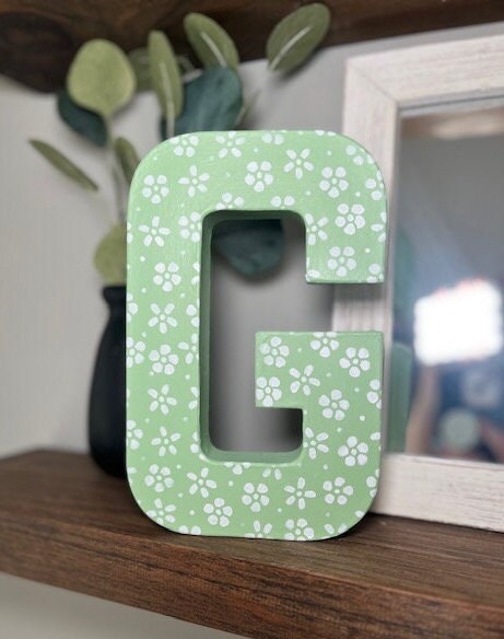 Chunky 8 1/4" Initial Letter "g" Shelf Sitter, Chunky Cardboard Letter ...