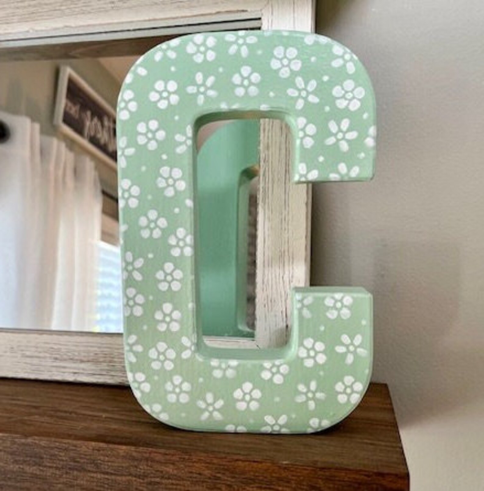 Chunky 8 1/4" Initial Letter "c" Shelf Sitter, Chunky Cardboard Letter ...