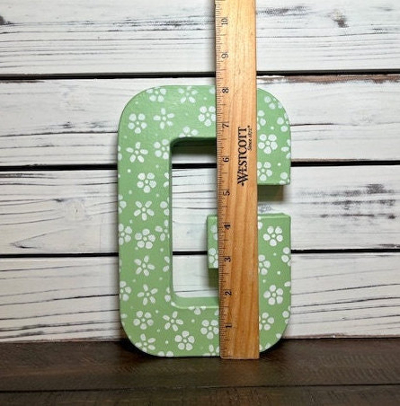Chunky 8 1/4" Initial Letter "g" Shelf Sitter, Chunky Cardboard Letter ...
