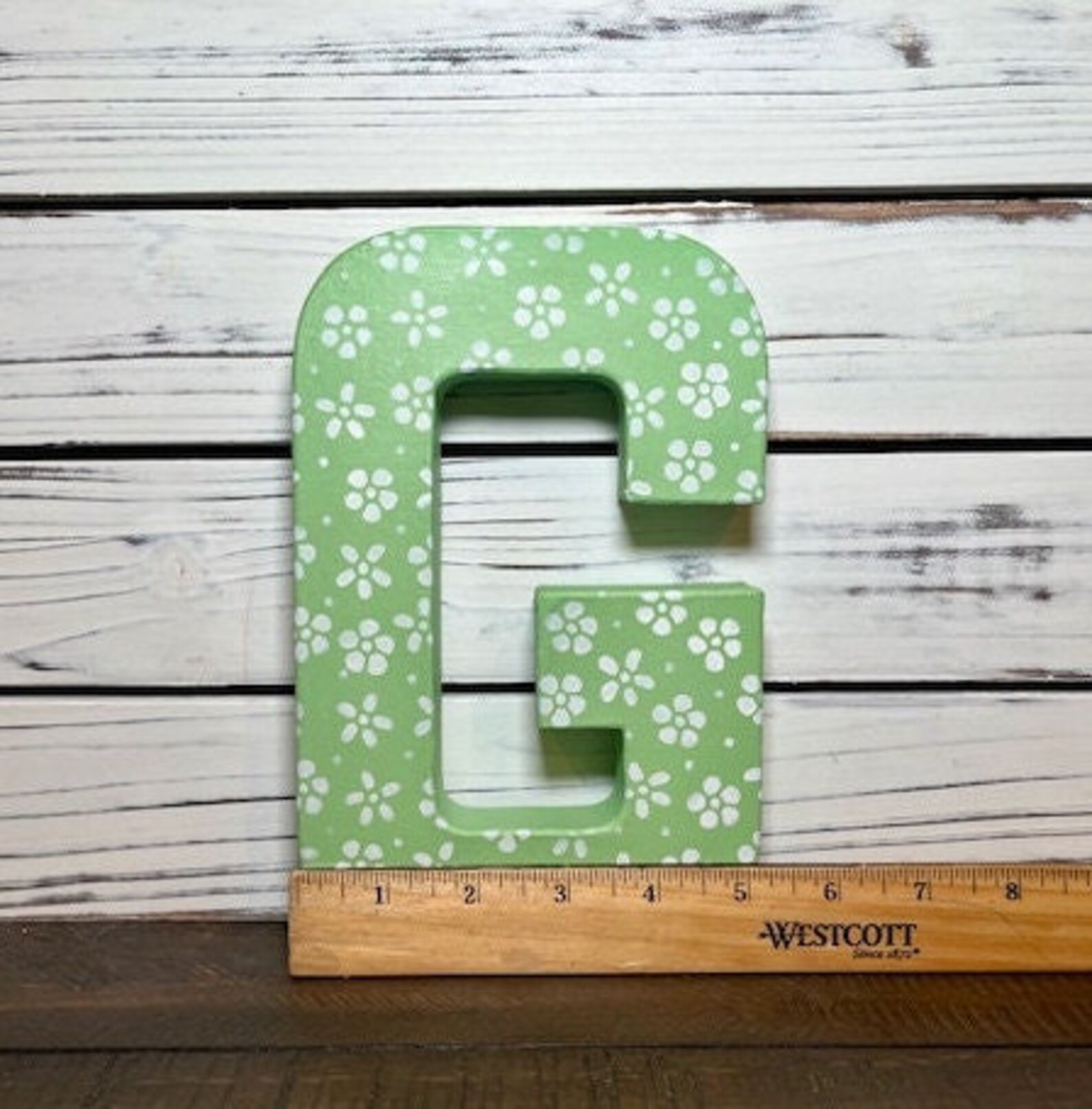 Chunky 8 1/4" Initial Letter "g" Shelf Sitter, Chunky Cardboard Letter ...