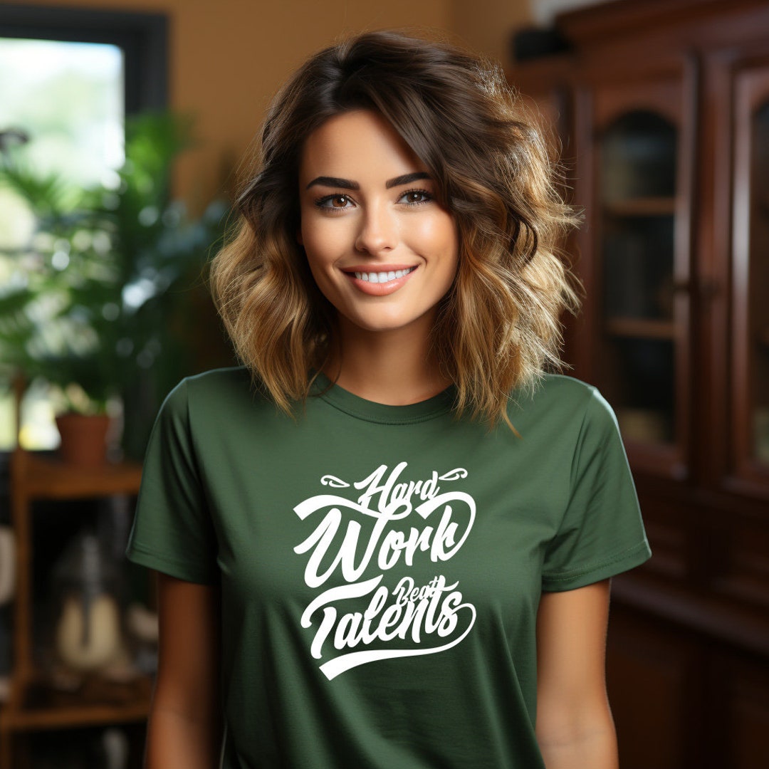 Hard Work Beat Talent Shirt, Inspirational T-shirts, Inspirational ...