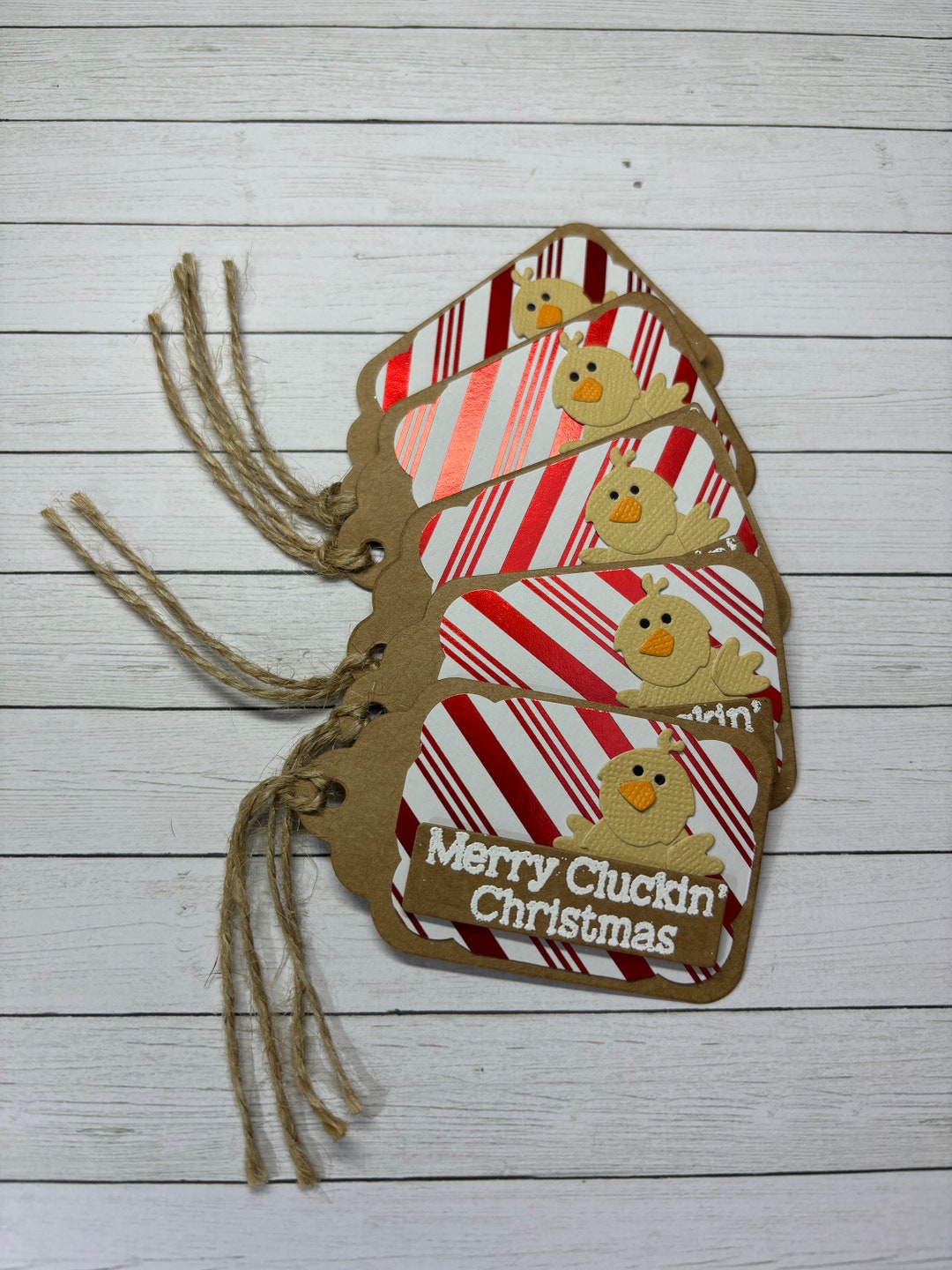 Chicken Christmas Gift Tags, Pack of 5, Merry Cluckin’ Christmas, 3D - Etsy