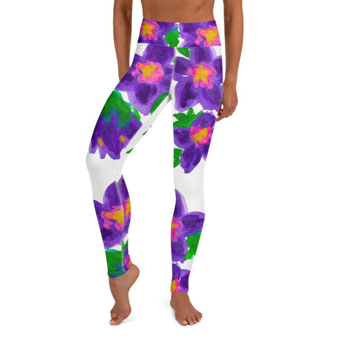 Watercolor Leggings,colorful Leggings,women's Yoga Clothes,festival ...