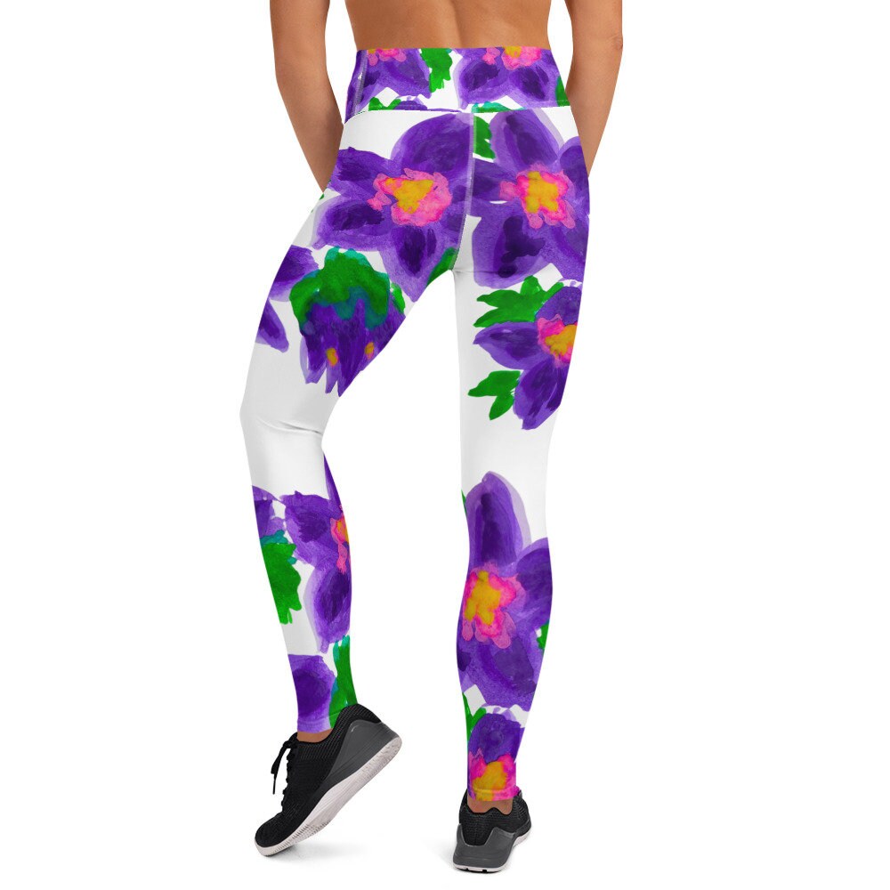 Watercolor Leggings,colorful Leggings,women's Yoga Clothes,festival ...