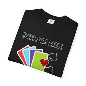 Solitaire Cards Graphic T-shirt | Playing Cards, Hearts & Clubs, Calm ...